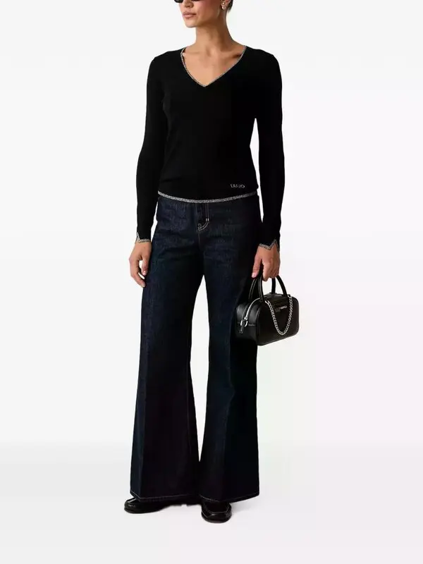 Liu Jo Knit Sweater With V-neck