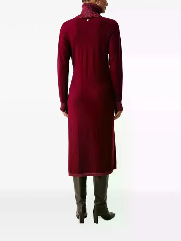 Liu Jo Turtleneck Belted Midi Dress