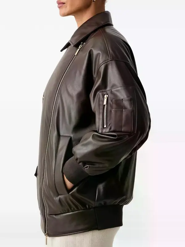 Armani Exchange Asymmetric-zip Jacket
