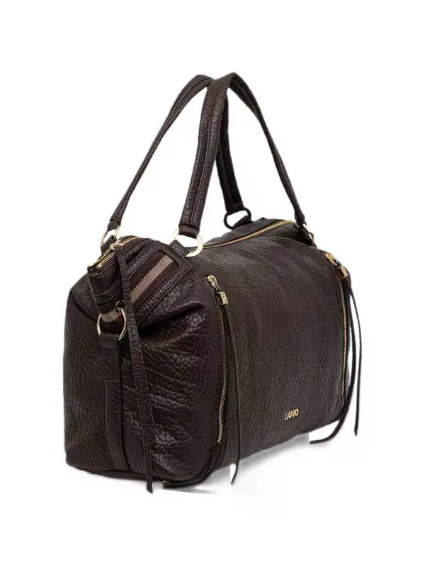 Liu Jo Pebbled-texture Zipped Tote Bag