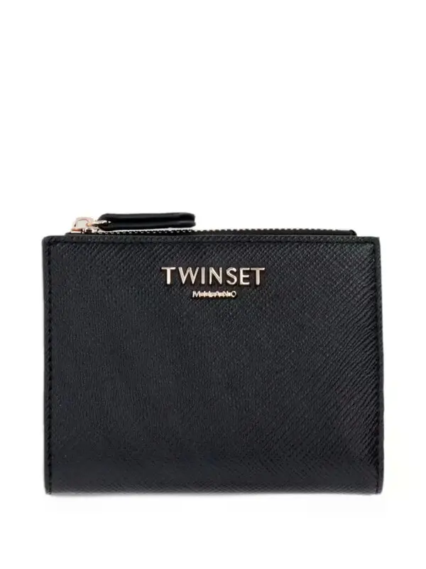 TWINSET Logo-lettering Cross-grain Wallet