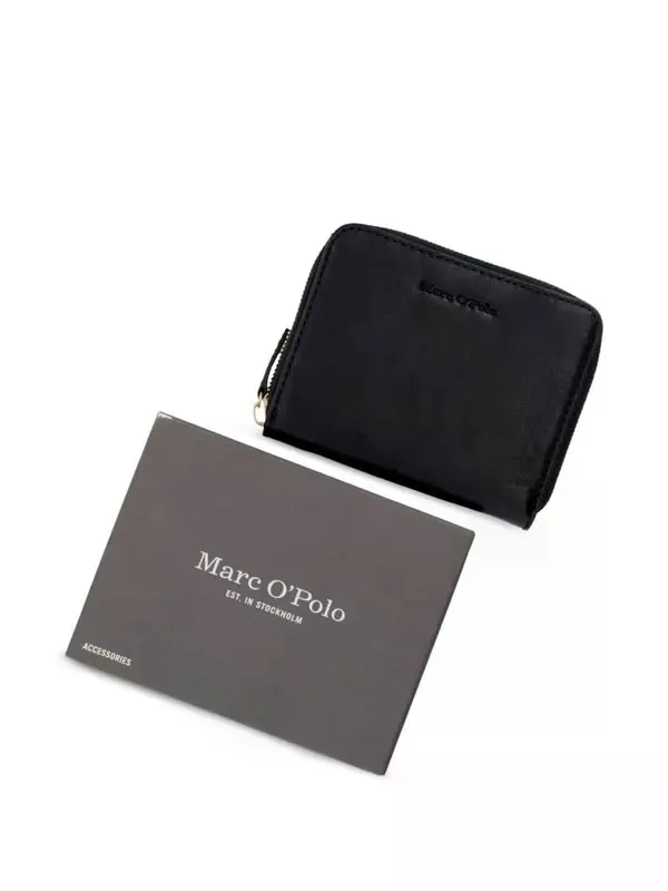 Marc O'polo Ellis Logo-debossed Leather Wallet - Black