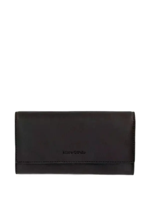 Marc O'polo Jessie Logo-debossed Grained Wallet - Brown