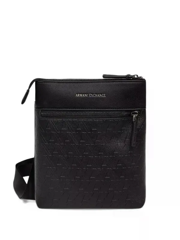 Armani Exchange Logo-embossed Messenger Bag