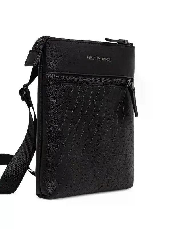 Armani Exchange Logo-embossed Messenger Bag