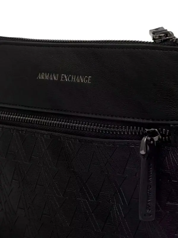 Armani Exchange Logo-embossed Messenger Bag