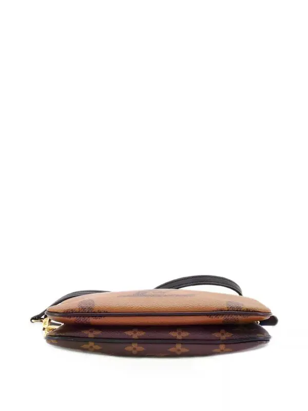 LOUIS VUITTON Double Zip Pochette Reverse Monogram Giant Clutch Bag