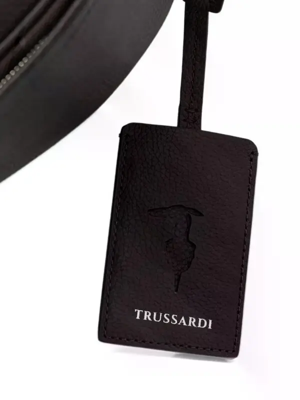 TRUSSARDI Office Pebbled Leather Backpack