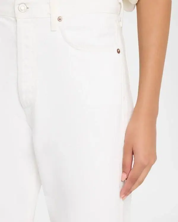 AGOLDE 90s Cropped Mid-rise Jeans - Marshmallo