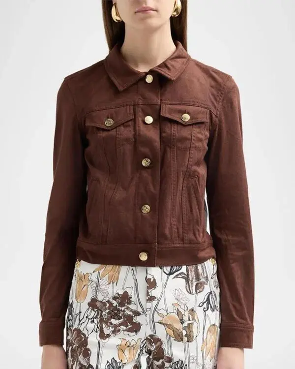 Lilly Pulitzer® Seaspray Faux Suede Jacket