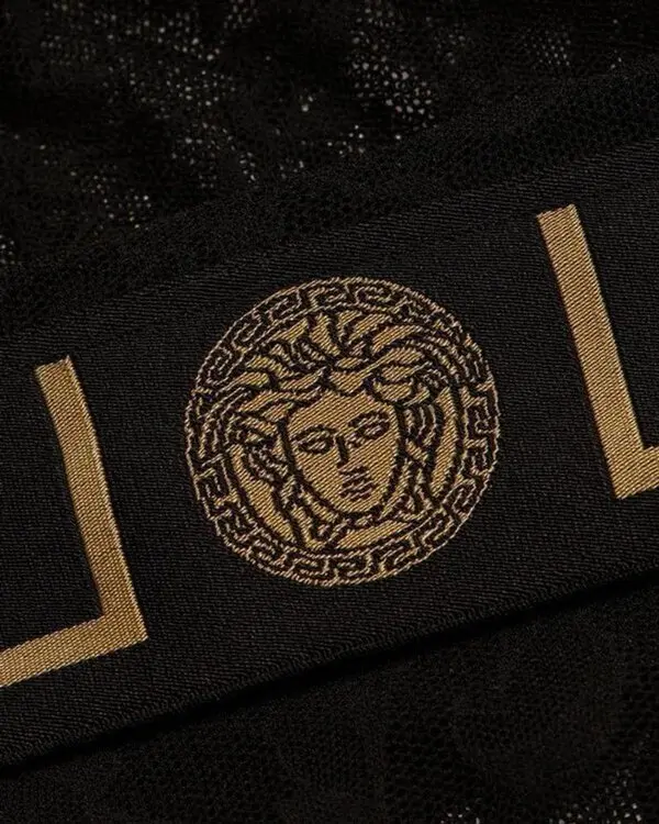 Versace Perizoma Greca Jacquard Thong