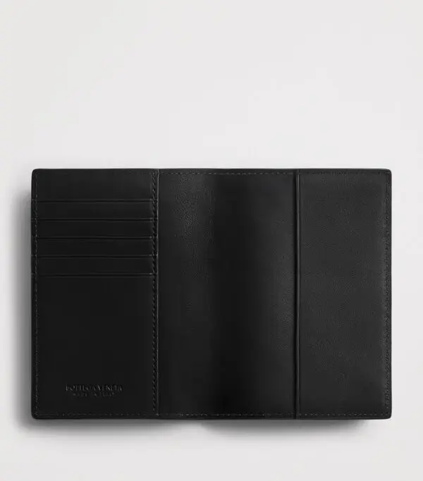 Bottega Veneta Leather Intrecciato Passport Case
