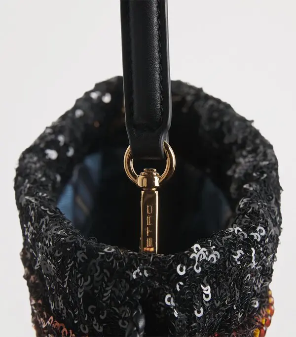 Etro Small Embellished Kalispera Top-handle Bag