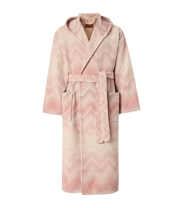 Missoni Cotton Medium Marea Bathrobe - Pink