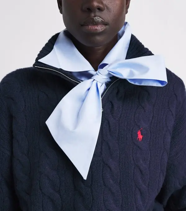 Polo Ralph Lauren Wool-cashmere Quarter-zip Sweater