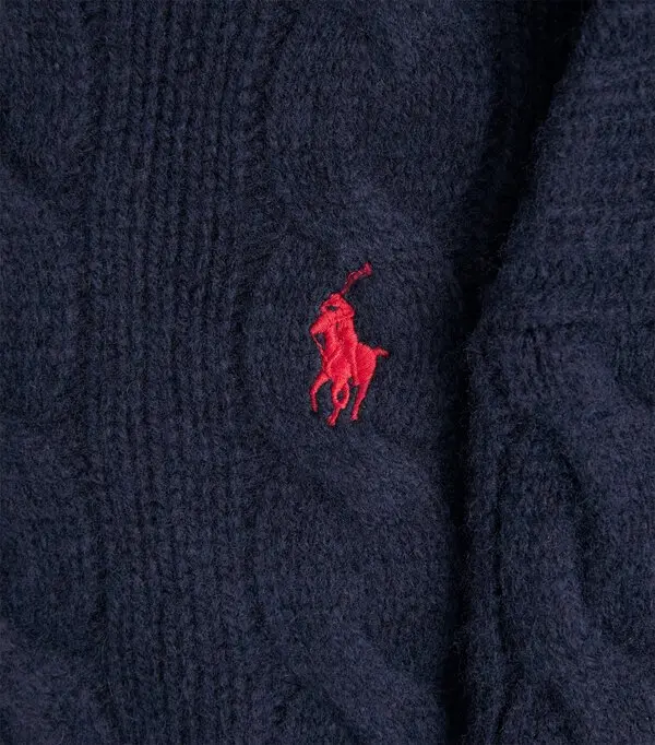 Polo Ralph Lauren Wool-cashmere Quarter-zip Sweater