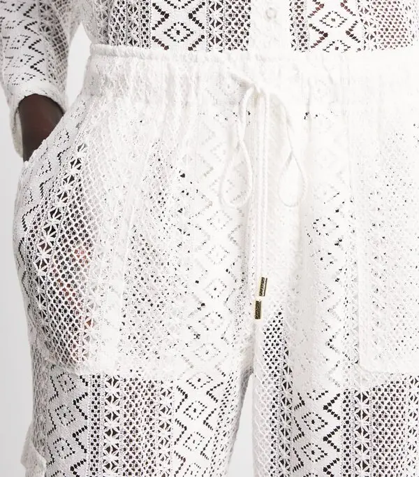 Melissa Odabash Crochet Odette Wide-leg Trousers