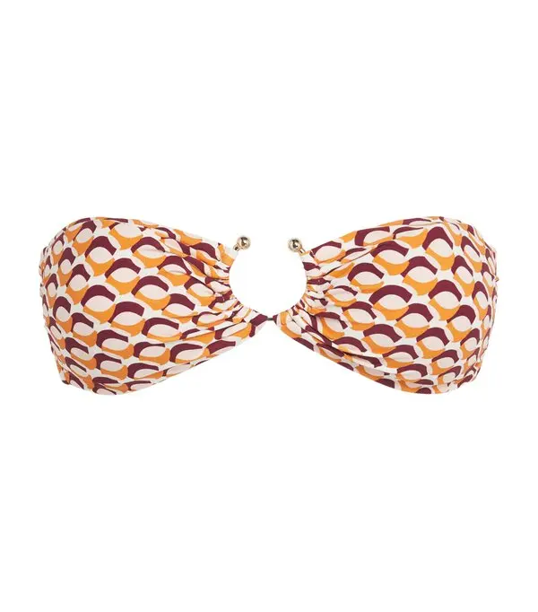 Melissa Odabash Strapless Printed Byron Bikini Top