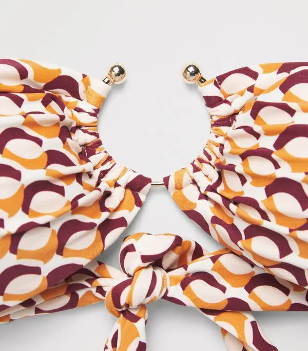 Melissa Odabash Strapless Printed Byron Bikini Top