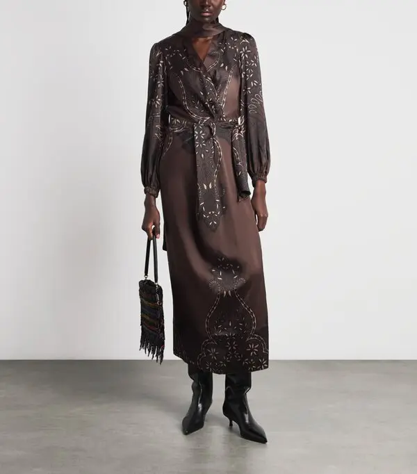 Johanna Ortiz Silk Timeless Concurse Maxi Dress