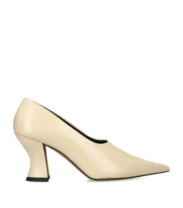 Khaite Leather Colleen Pumps 75