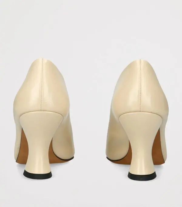 Khaite Leather Colleen Pumps 75