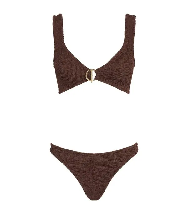 Hunza G V-neck T-bar Harlow Bikini - Brown