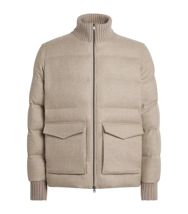 Herno Virgin Wool-silk Down Jacket