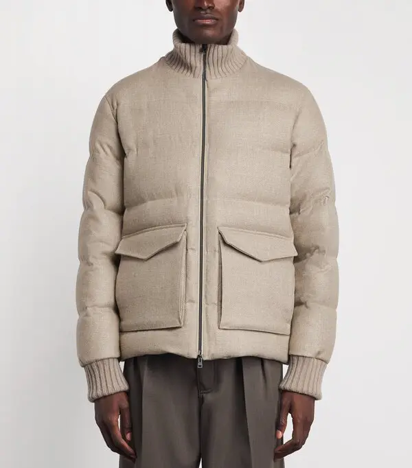 Herno Virgin Wool-silk Down Jacket