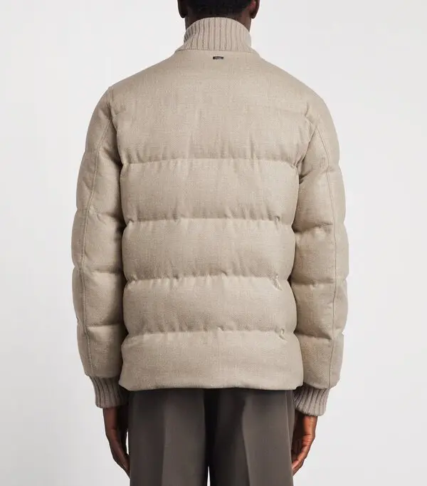 Herno Virgin Wool-silk Down Jacket