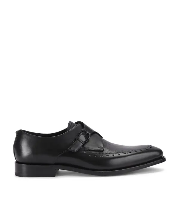 Kurt Geiger Leather Beaumont Monk Shoes