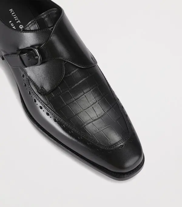 Kurt Geiger Leather Beaumont Monk Shoes