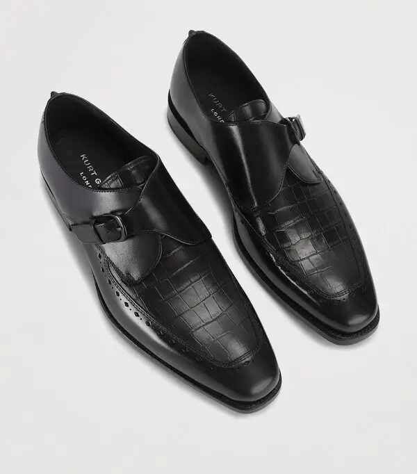 Kurt Geiger Leather Beaumont Monk Shoes