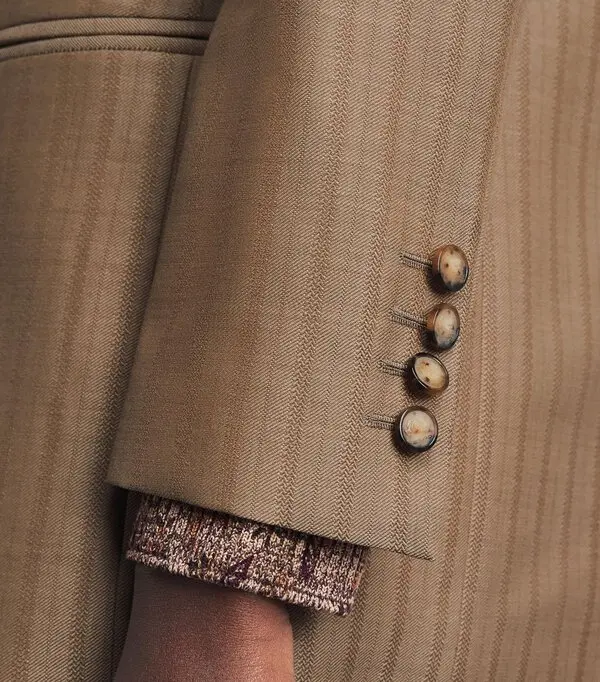 Etro Wool Jacquard Double-breasted Blazer