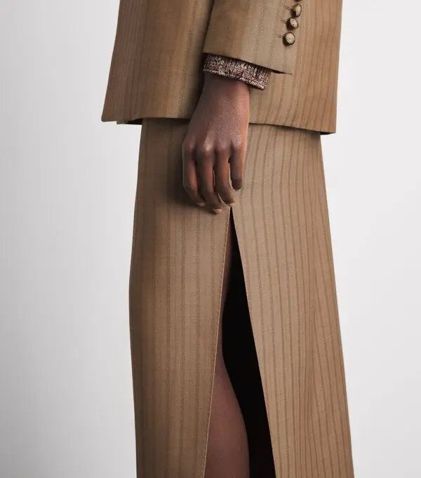 Etro Wool Jacquard Midi Skirt