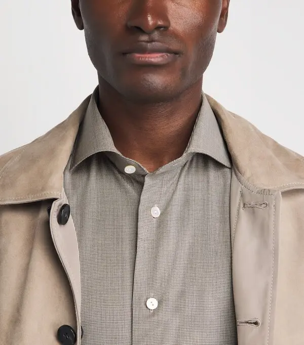 Eton Merino Wool Houndstooth Shirt