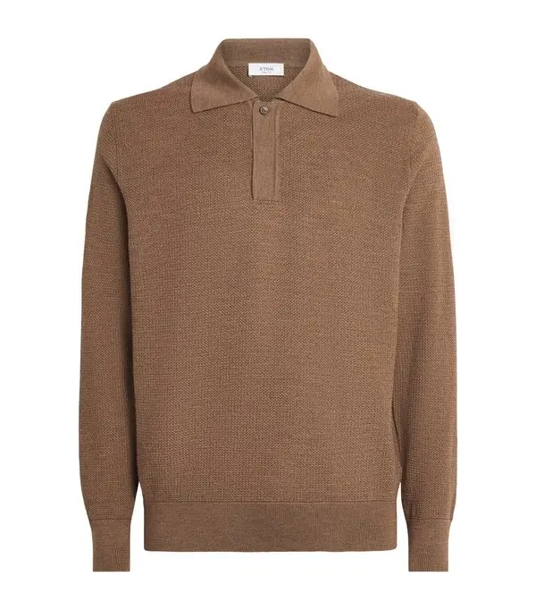 Eton Wool-knit Polo Sweater