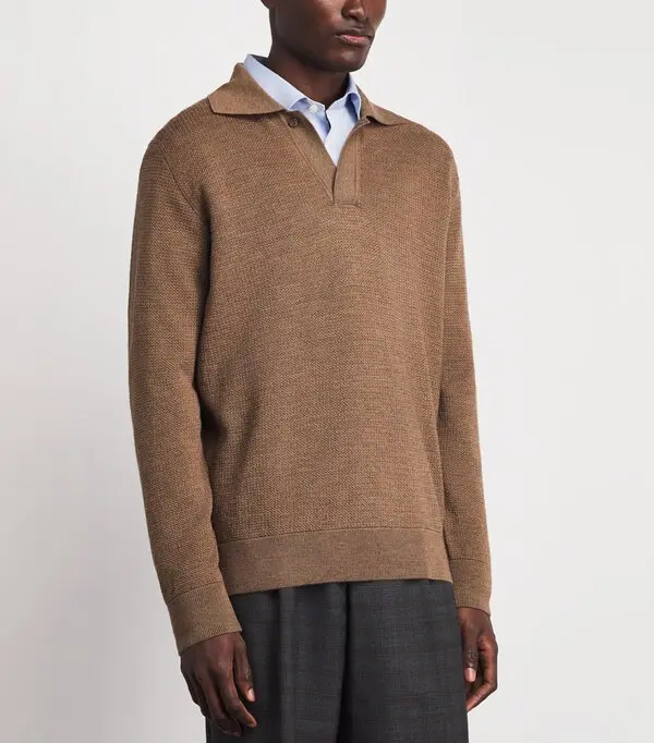 Eton Wool-knit Polo Sweater