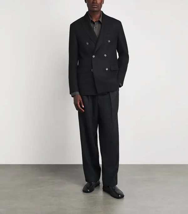 Eton Wool Double-breasted Blazer