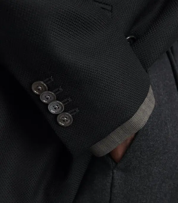Eton Wool Double-breasted Blazer