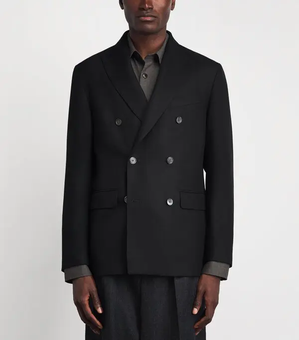 Eton Wool Double-breasted Blazer