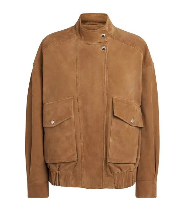 CHAROUX Suede Tunnel Aviator Jacket