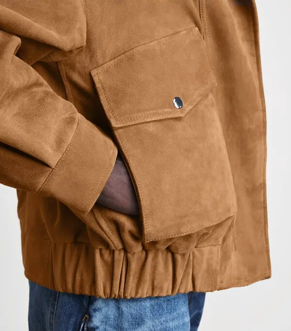 CHAROUX Suede Tunnel Aviator Jacket