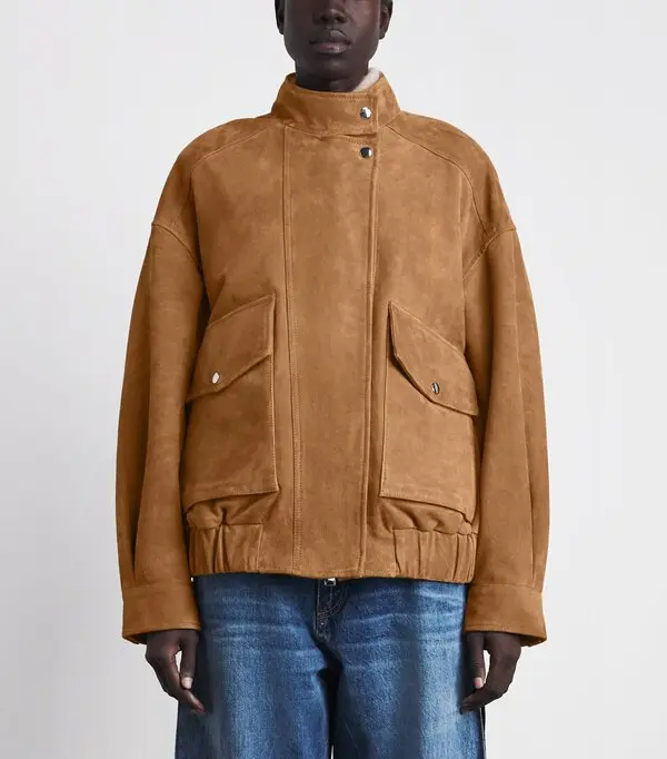 CHAROUX Suede Tunnel Aviator Jacket