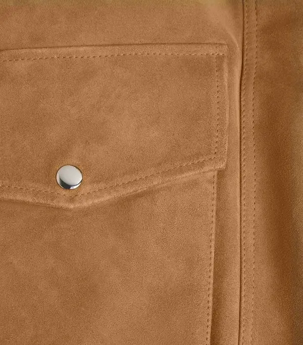 CHAROUX Suede Tunnel Aviator Jacket