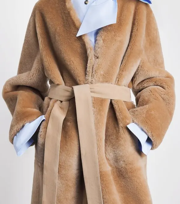 CHAROUX Shearling Edie Overcoat