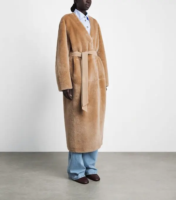 CHAROUX Shearling Edie Overcoat