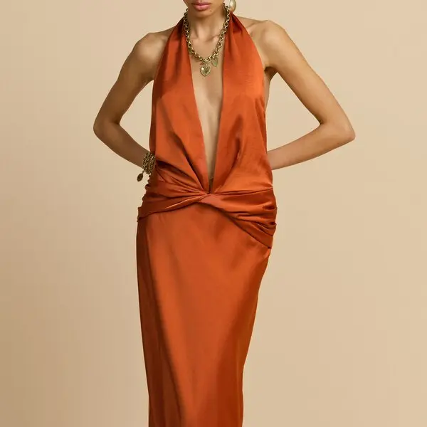 Arcina Ori Francesca Dress Rust