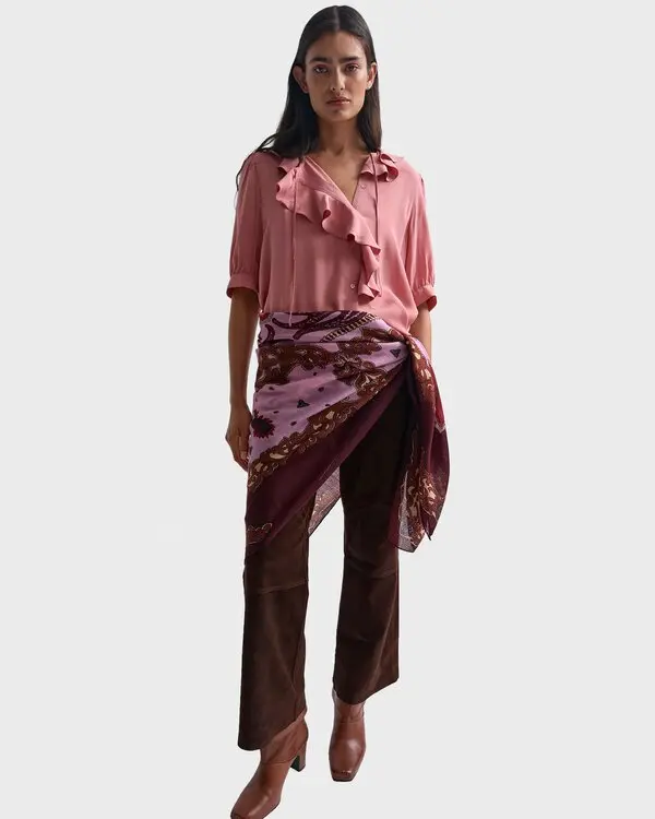 Rodebjer Blouse Xilla Fluid Solid - Pink
