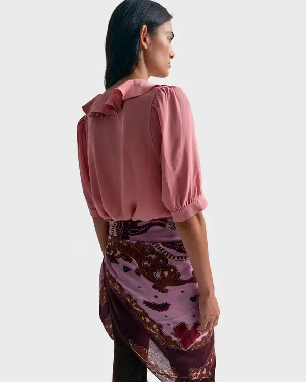 Rodebjer Blouse Xilla Fluid Solid - Pink